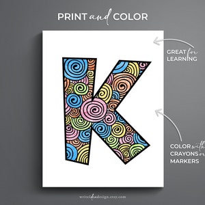 Alphabet Coloring Pages. Letter Coloring. Printable Letter Coloring ...