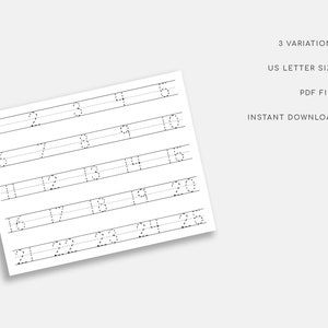 Number Tracing Worksheet 1-25. Printable Trace Numbers. - Etsy