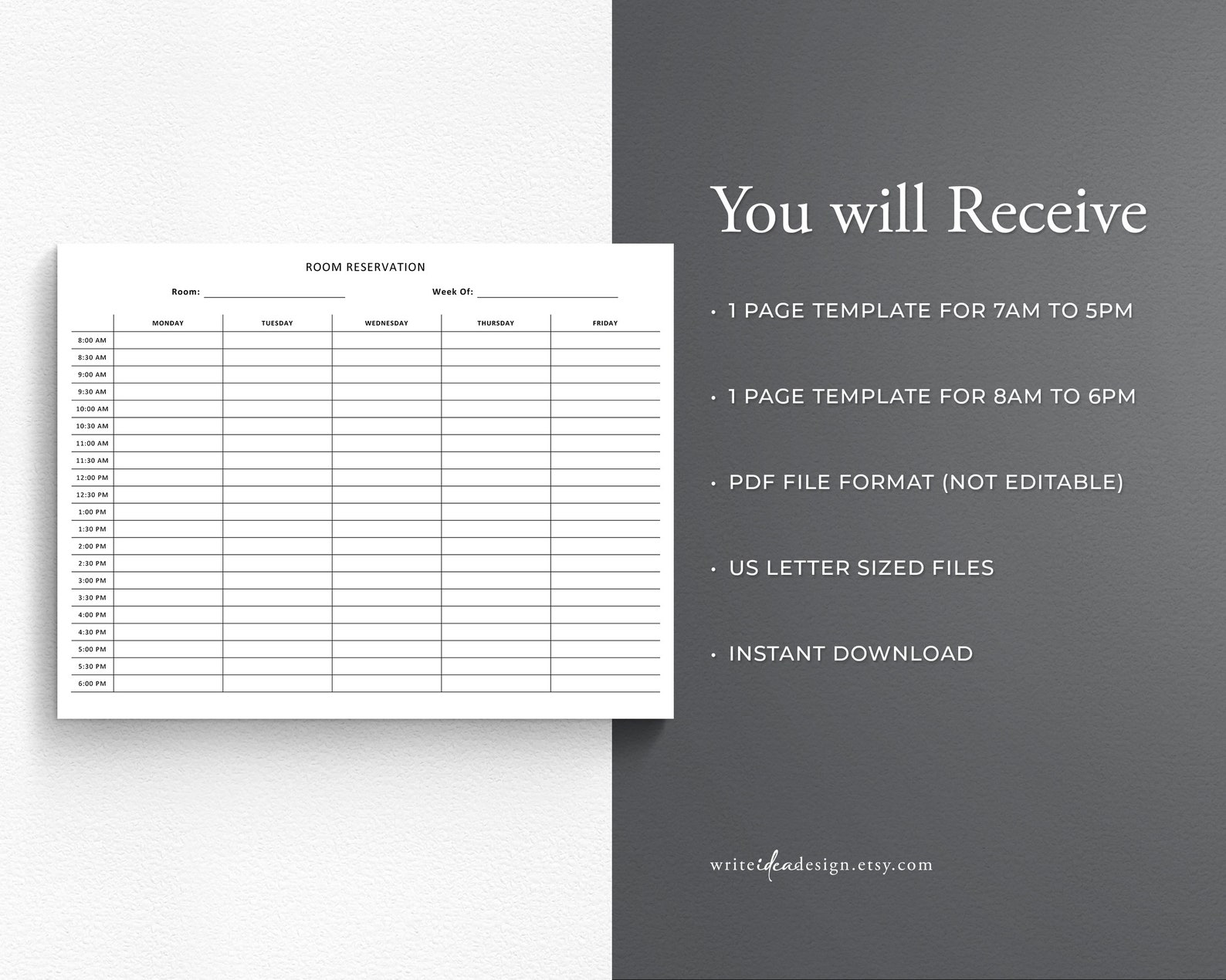 Room Reservation Sign-up PDF. Conference Room Reservation. Meeting Room ...