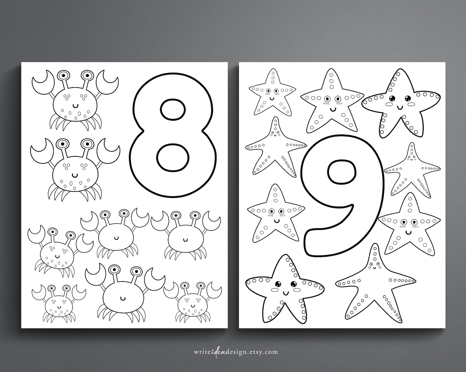 Number Coloring Pages 1-15. Preschool Activity. Toddler Coloring Page ...