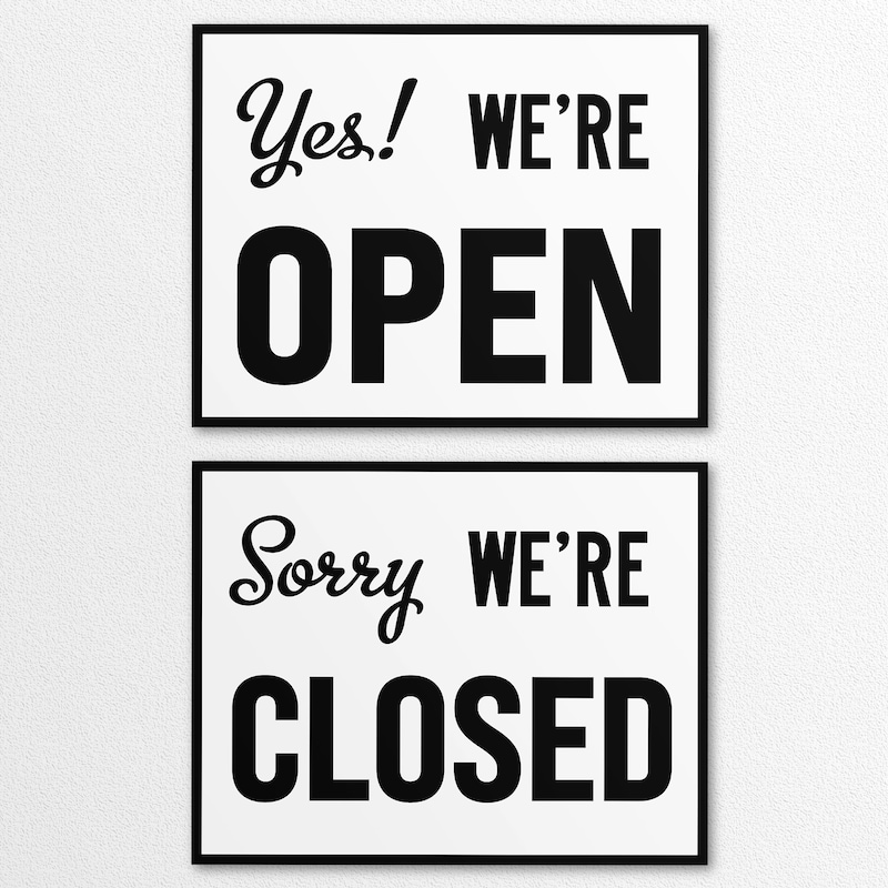 Sorry We Are Closed Sign - Etsy