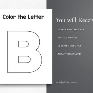 Letter of the Week Printable. Printable Alphabet. Printable ABC ...