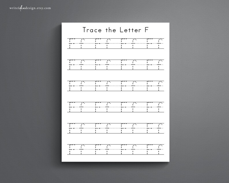 Alphabet Tracing. 26 Printable Trace the Alphabet. Handwriting Practice ...