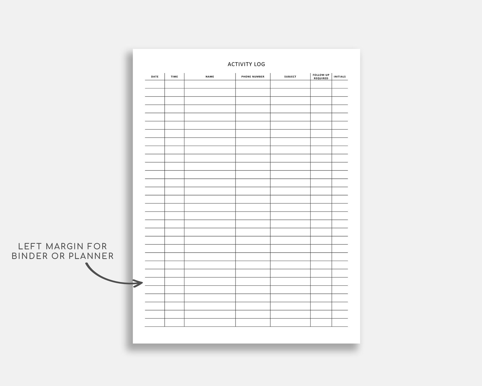 Activity Log. Activity Tracker Template. Activity and - Etsy