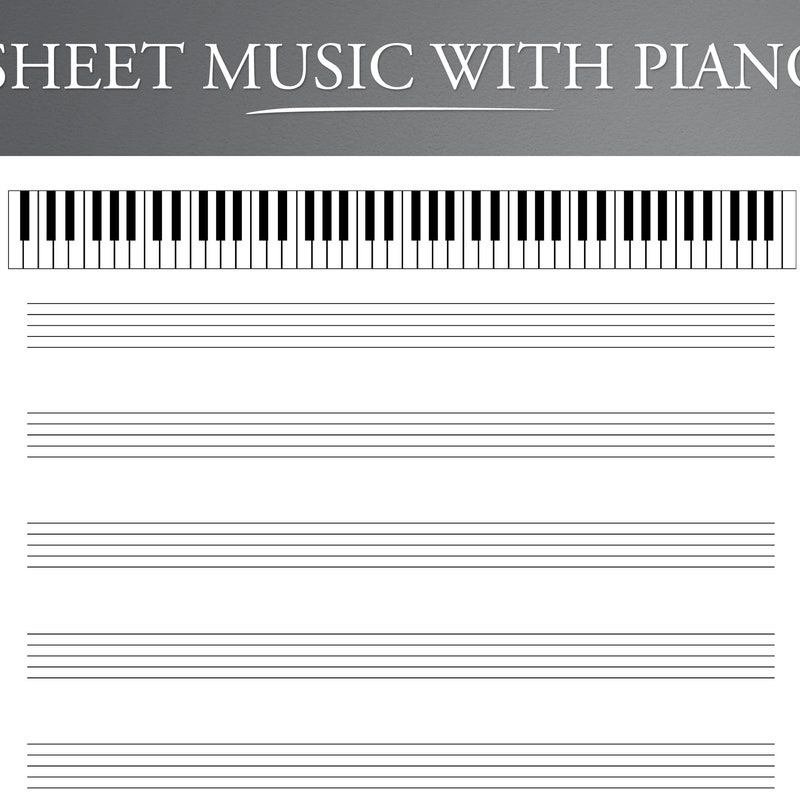 Sheet Music Printable - Etsy