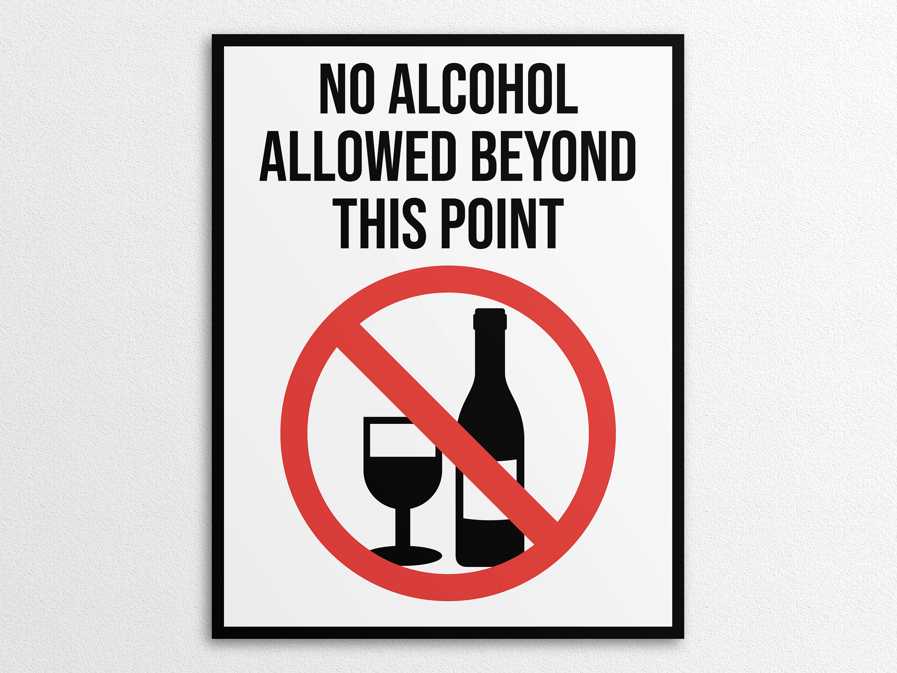No Alcohol Poster