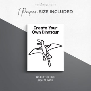 Printable Create Your Own Dinosaur | 10 Unique Dinosaurs | Kids Art ...