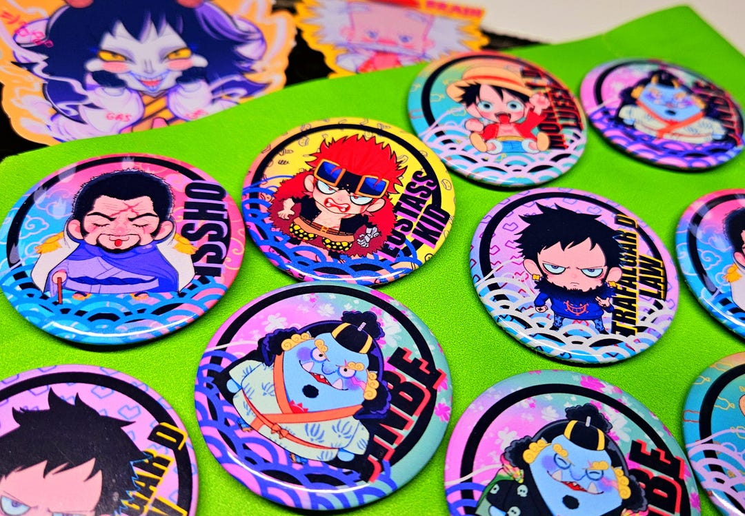 Double-sided Button Keychain - Etsy