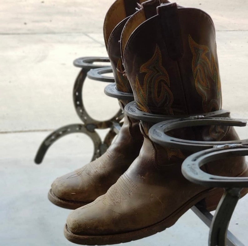 Horseshoe Boot Rack - Etsy