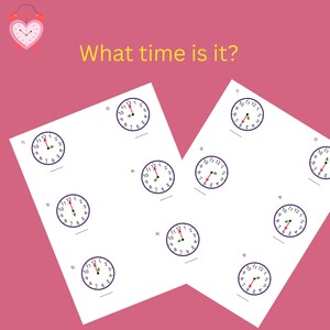20 Downable Pages of Learning to Tell Time Worksheets. | 6 Clocks per ...