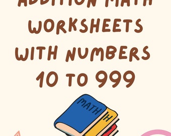 20 Pages of Addition Worksheets. Numbers 1-9 A Total of 300 Practice ...