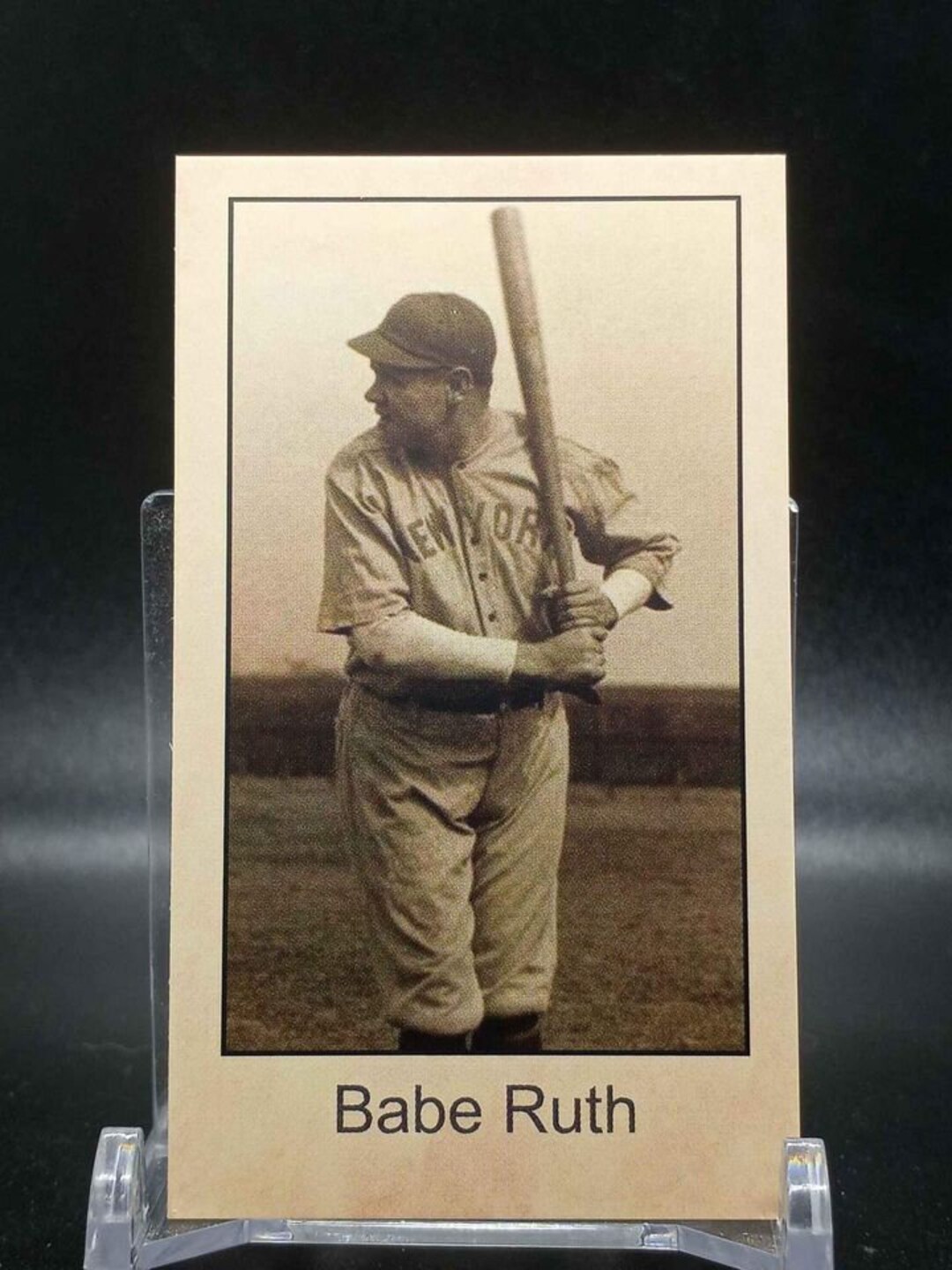 Babe Ruth Reprint Mini Rectangular Card New York Yankees - Etsy