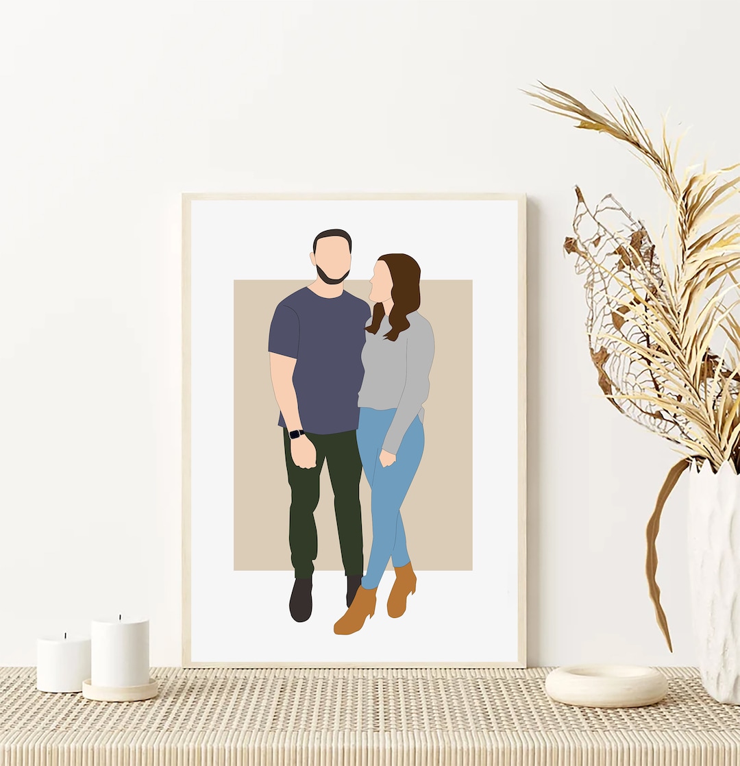 Custom Faceless Portrait Custom Portrait Fathers Day Gift - Etsy