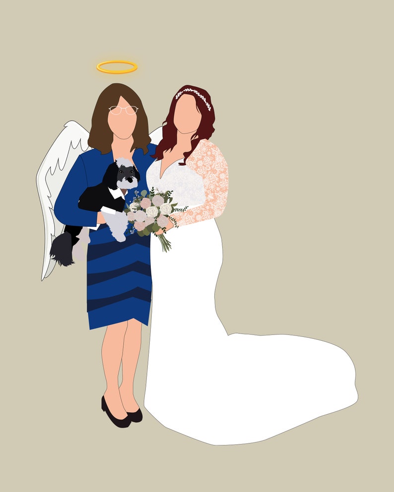 Faceless Angel Portrait Grieving Gift Angel Baby Family - Etsy