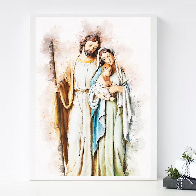 Holy Family Print - Etsy