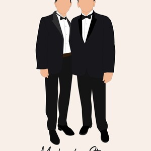 Memorial Custom Line Drawing Digital Print Family Loss - Etsy