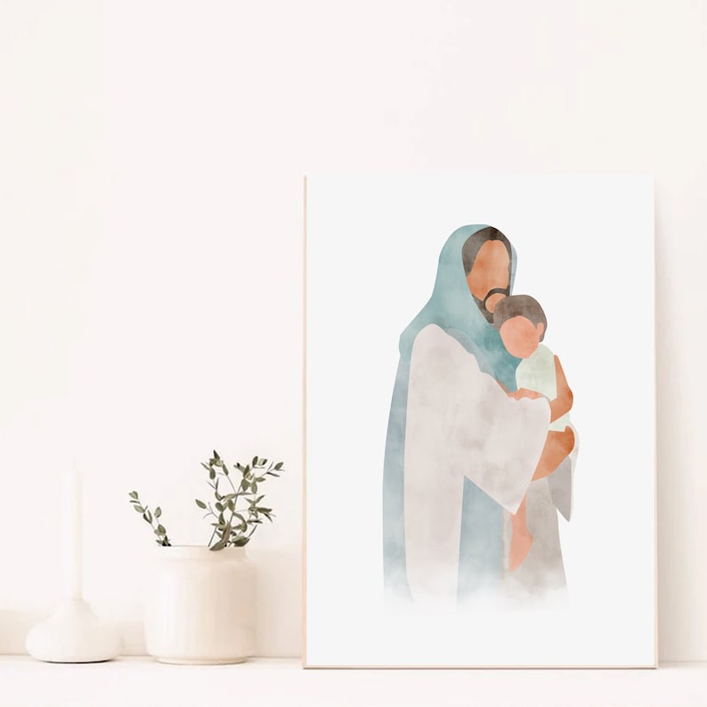 Christ's Embrace Print Jesus Picture Jesus With | Etsy