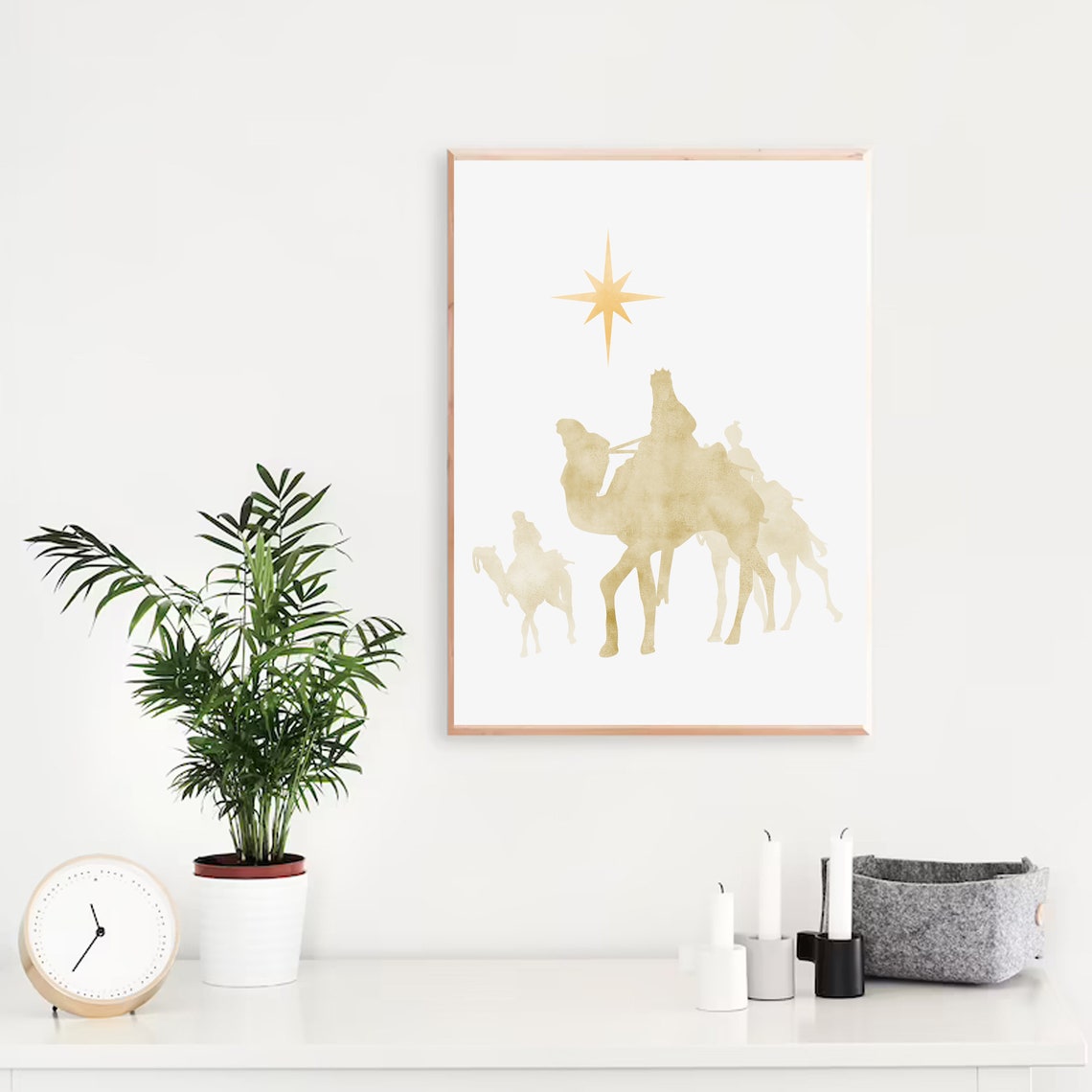 Wisemen Christmas Christmas Nativity Art Picture of Jesus | Etsy