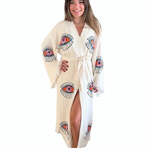 Evil Eye Robe Festival Clothing Women - Handmade Clothing Evil Eye ...
