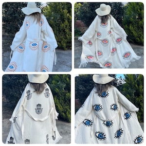 Evil Eye Robe Festival Clothing Women Handmade Clothing Evil - Etsy