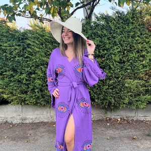 Evil Eye Robe Festival Clothing Women - Handmade Clothing Evil Eye ...