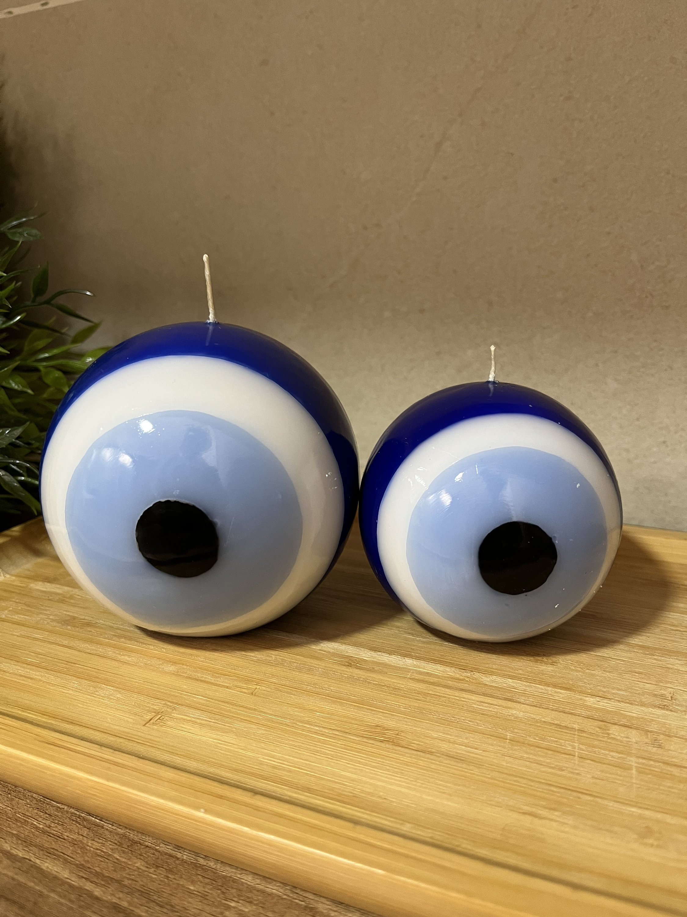 Evil Eye Candle Handmade Blue Evil Eye Home Decor Turkish - Etsy