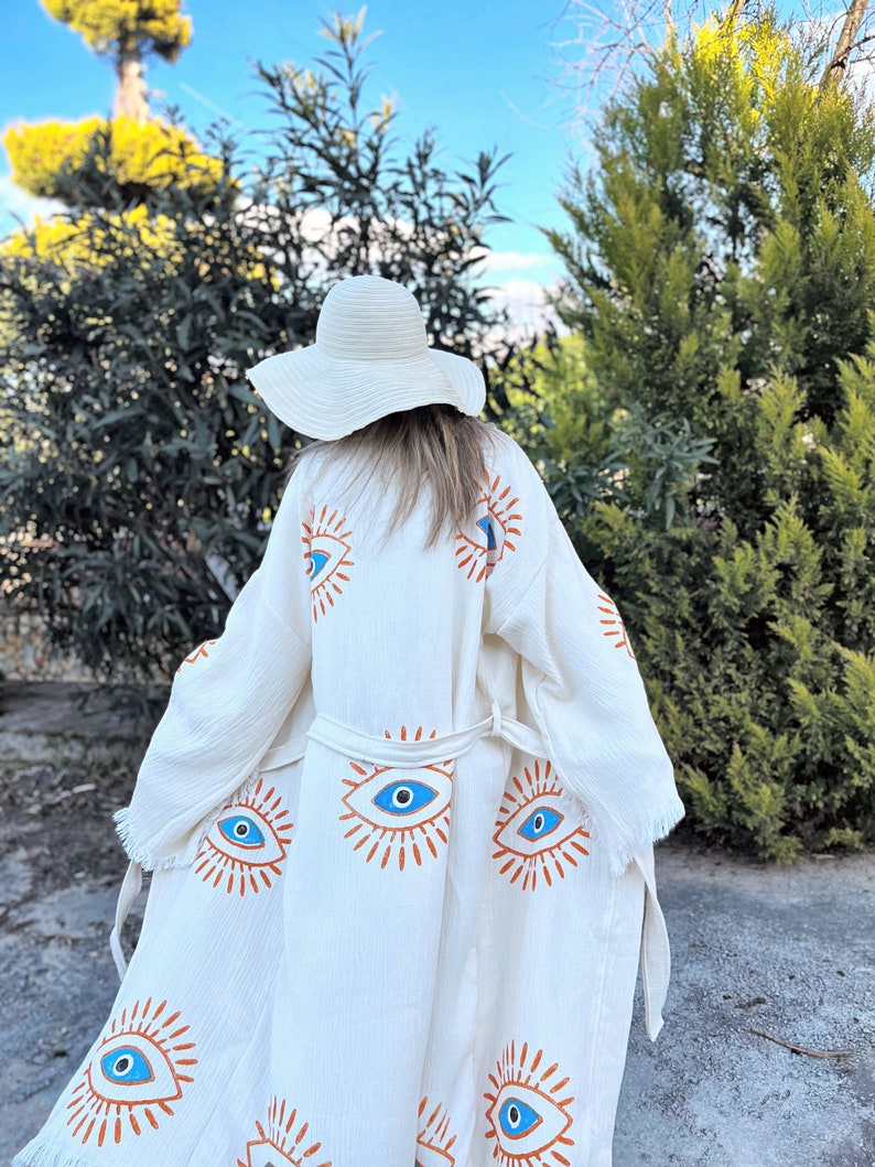 Evil Eye Robe Festival Clothing Women Handmade Clothing Evil - Etsy