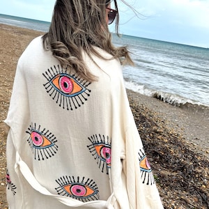 Evil Eye Robe Festival Clothing Women Handmade Clothing Evil - Etsy