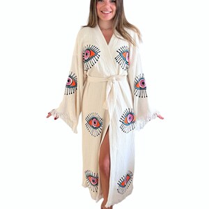 Evil Eye Robe Festival Clothing Women - Handmade Clothing Evil Eye ...