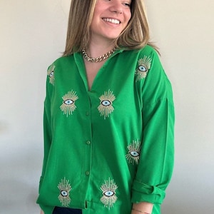 Evil Eye Shirt I Evil Eye Clothing I Blouse for Women I Evil Eye Shirt ...