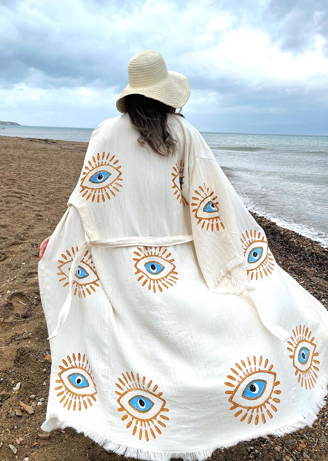 Evil Eye Robe Festival Clothing Women - Handmade Clothing Evil Eye ...