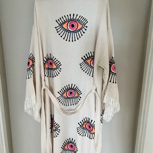 Evil Eye Robe Festival Clothing Women Handmade Clothing Evil - Etsy