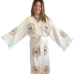 Evil Eye Robe Festival Clothing Women Handmade Clothing Evil - Etsy