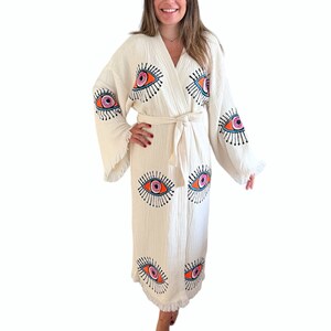 Evil Eye Robe Festival Clothing Women - Handmade Clothing Evil Eye ...