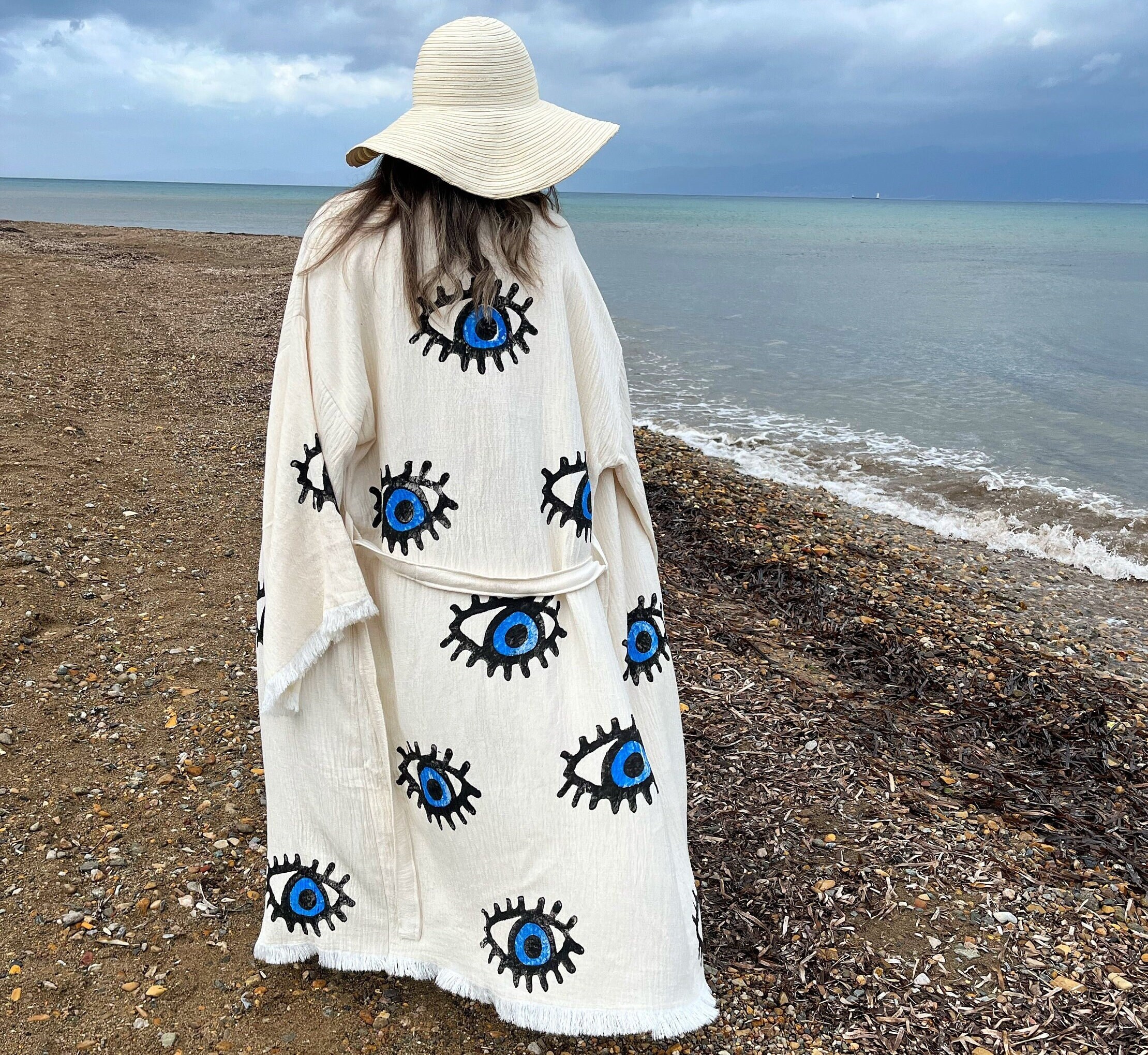 Evil Eye Robe Festival Clothing Women Handmade Clothing Evil - Etsy