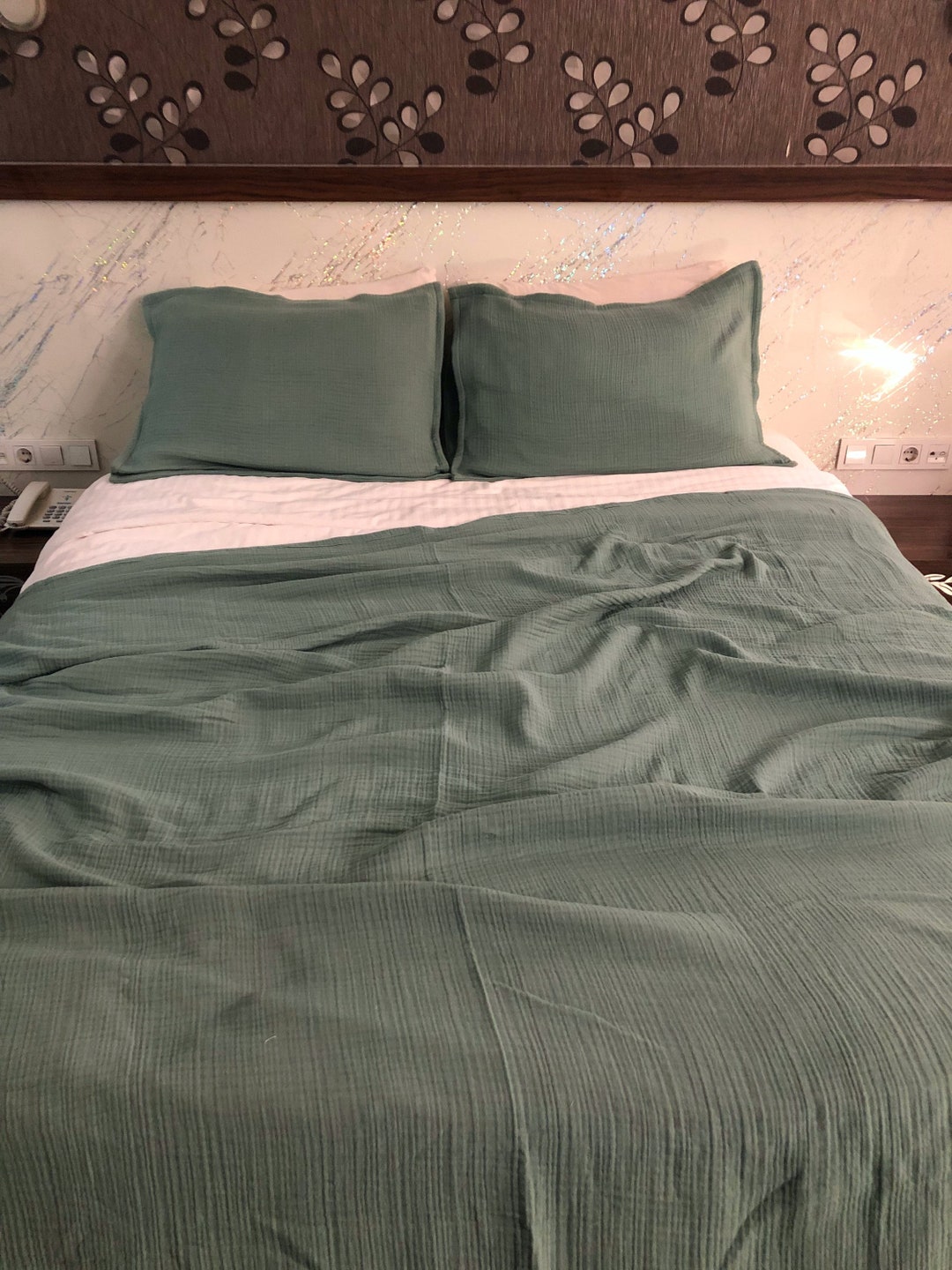 Muslin Bedspread King Queen Twin California Full Size 4 Layer Gauze ...