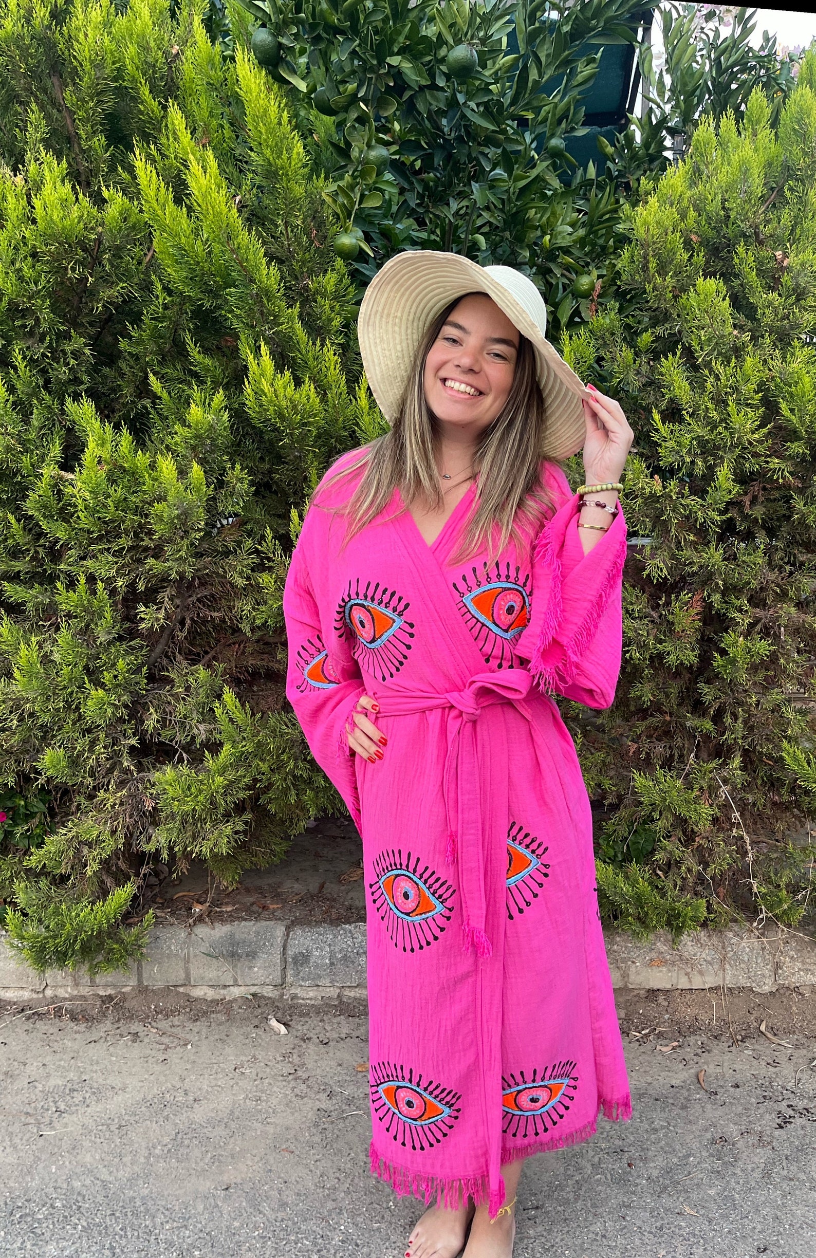 Evil Eye Robe Festival Clothing Women - Handmade Clothing Evil Eye ...