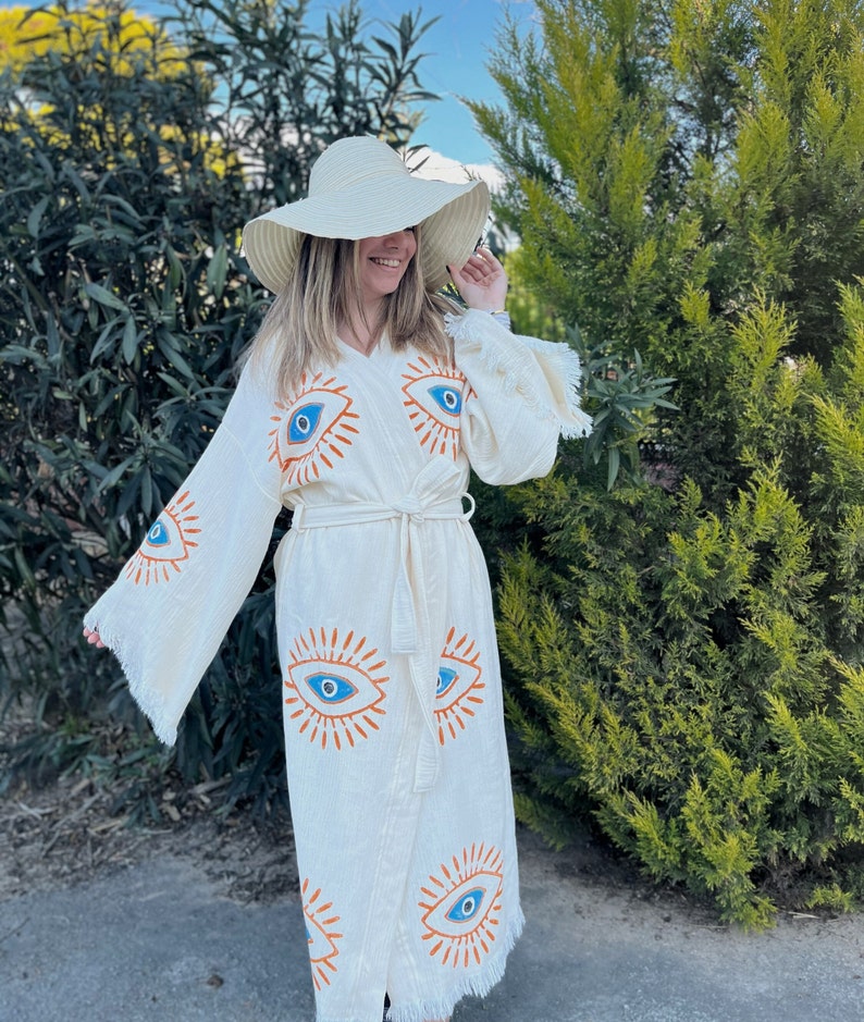 Evil Eye Robe Festival Clothing Women Handmade Clothing Evil - Etsy