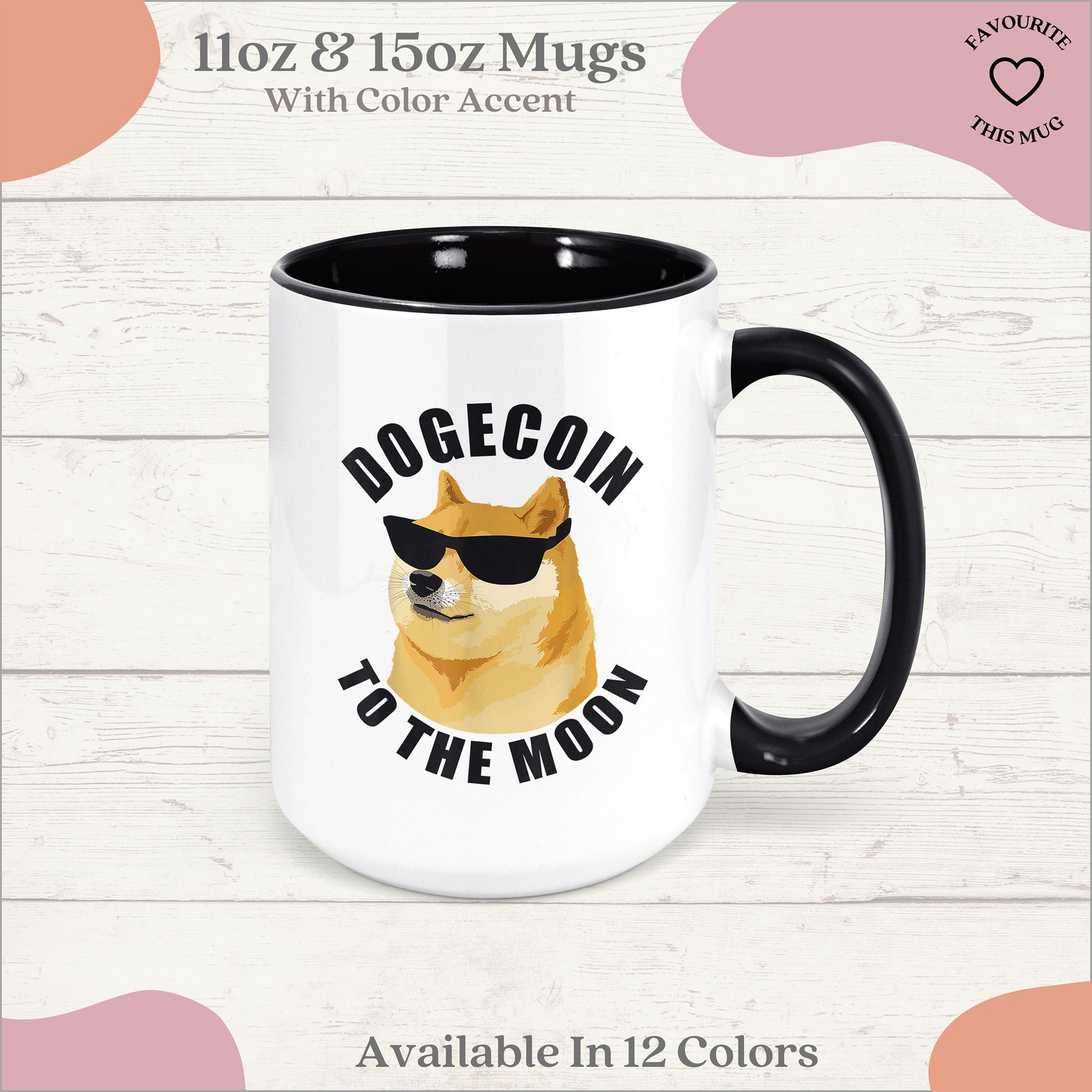 Doge Coin Mug Dogecoin Gift Doge Present Crypto Mug Coffee - Etsy UK
