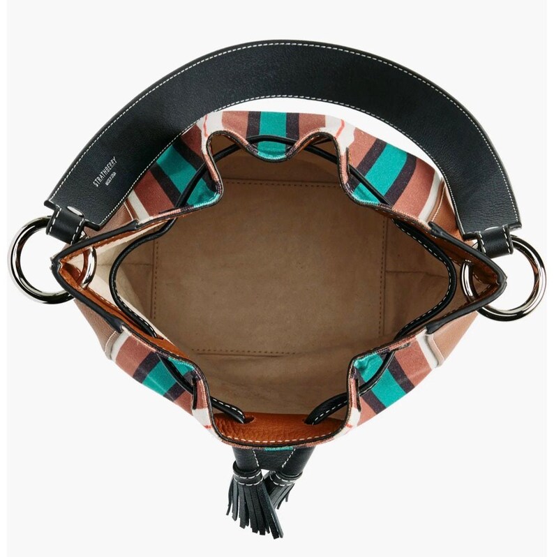 Strathberry Collagerie Bolo Canvas & Leather Bucket Bag - Etsy