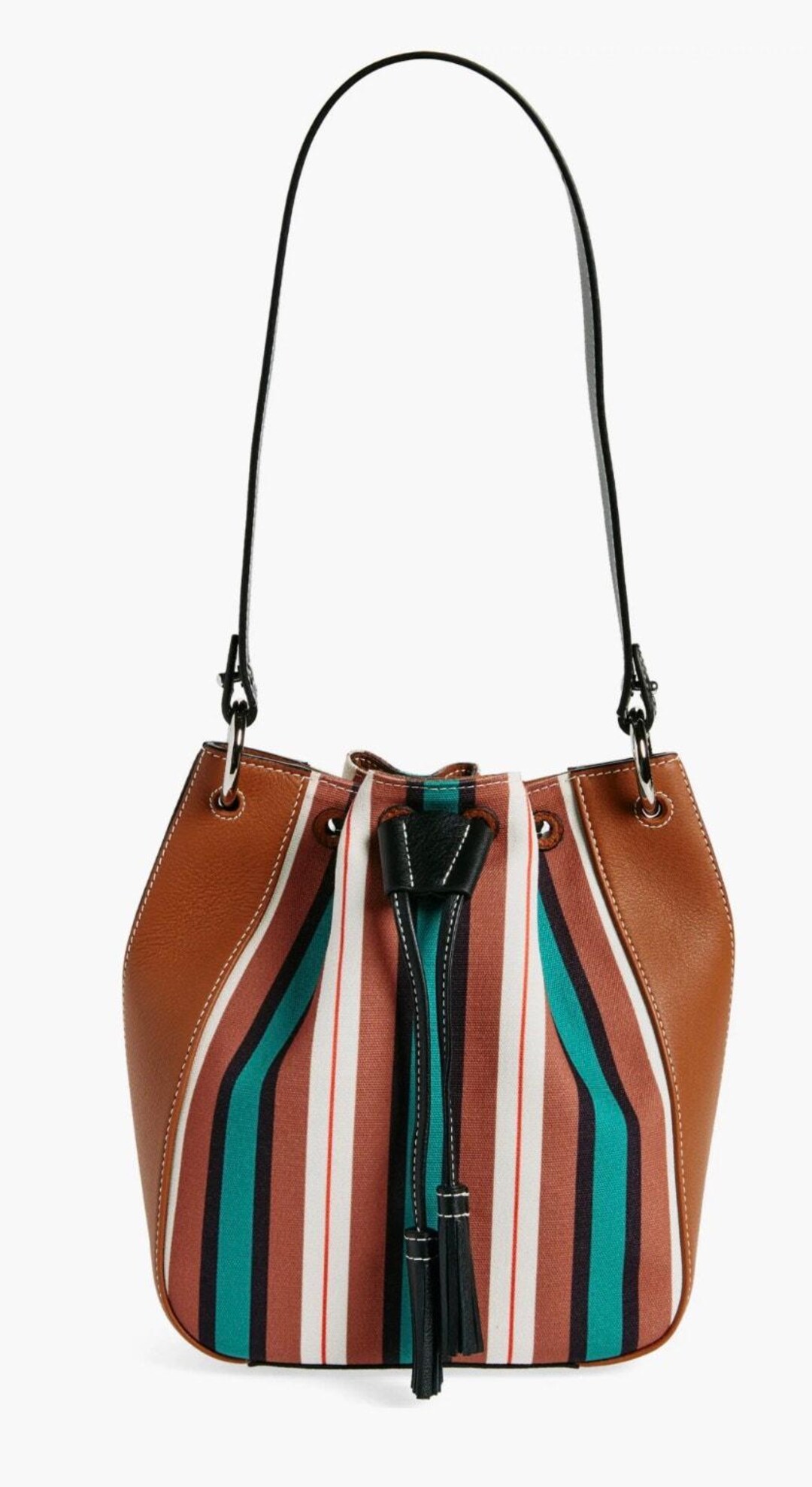 Strathberry Collagerie Bolo Canvas & Leather Bucket Bag - Etsy