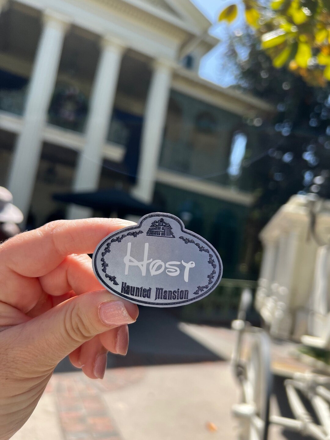 Haunted Mansion Name Tag Pin - Etsy