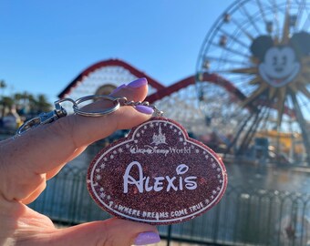 Disney Parks Inspired Name Tag Pin - Etsy
