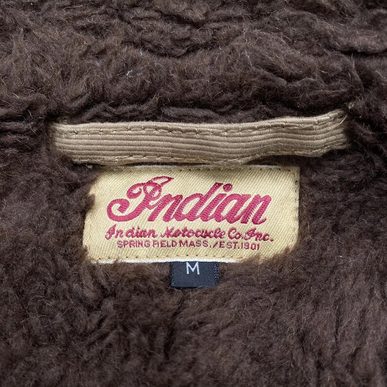 Vintage Indian Motorcycle Native American Spirit Deck Jacket - Etsy