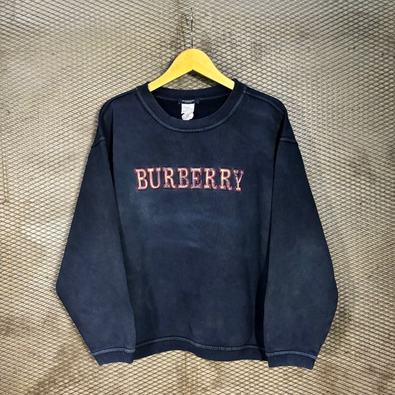 Vintage Burberry Sweatshirt - Etsy Vintage Burberry Sweatshirt - Etsy