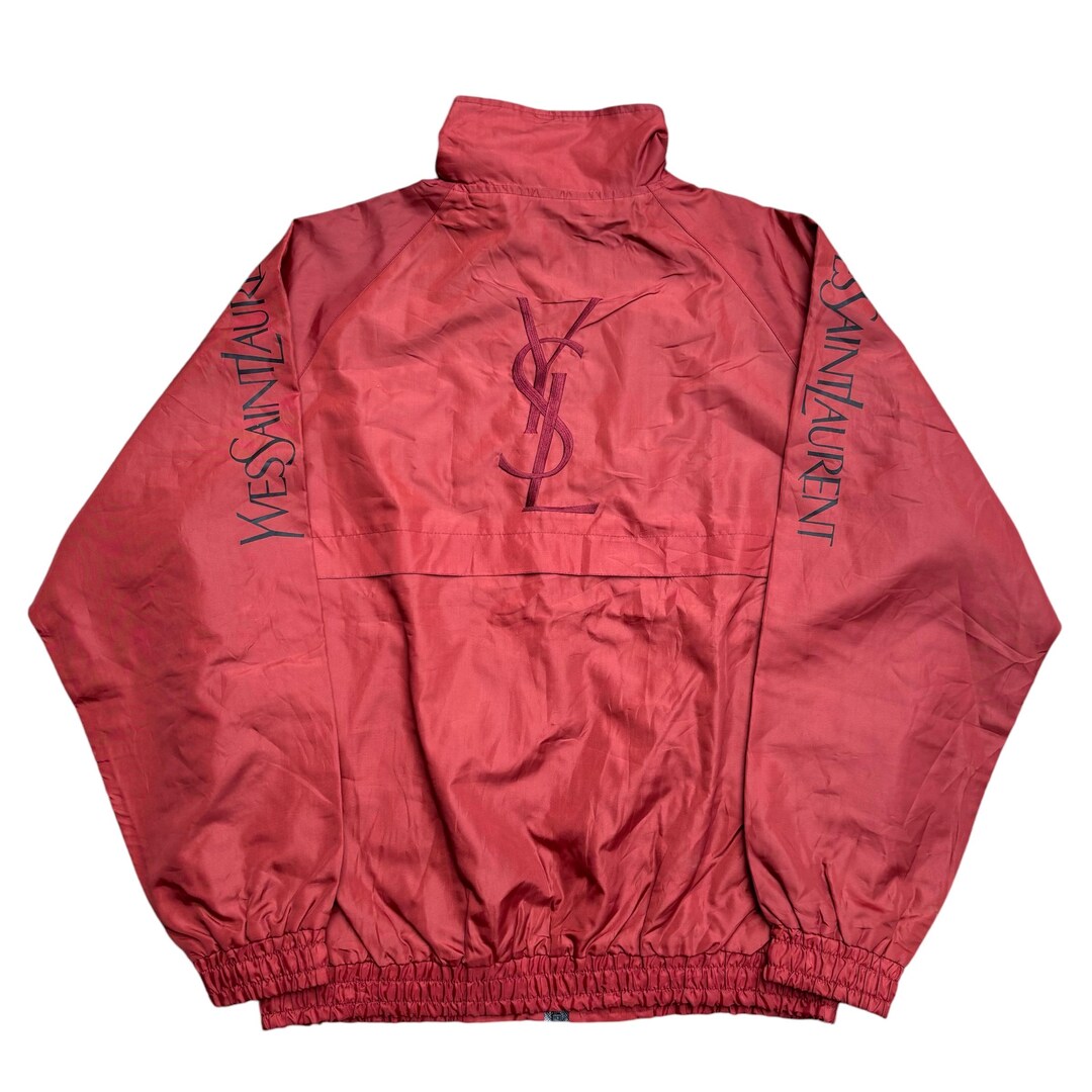 Vintage Ysl Big Logo Embroidery Jacket - Etsy
