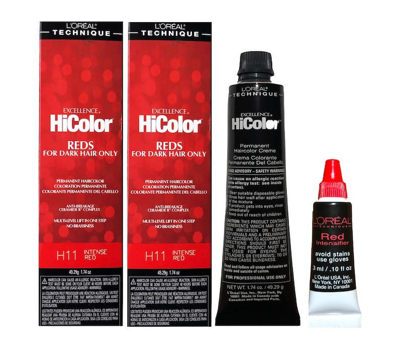 L'oreal Hicolor Intense Red H11 Permanent Hair Colour Dye - Etsy