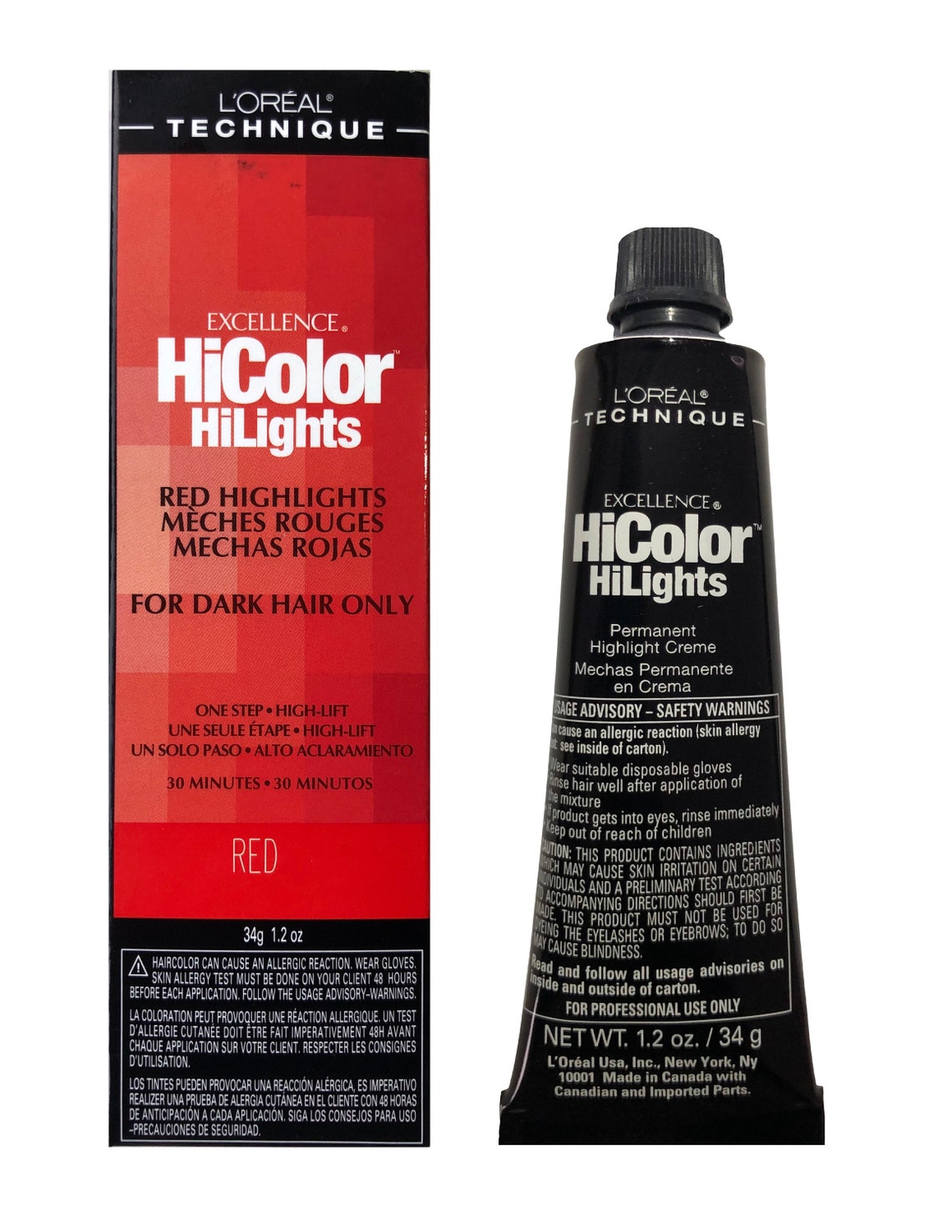 L'oreal Excel Hicolor Red Intense Red H11 Red Hot H9 - Etsy