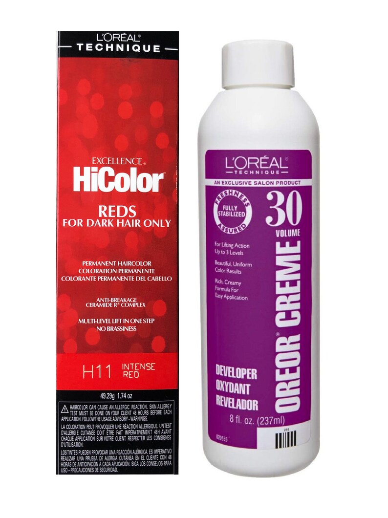 L'oreal Hicolor Intense Red H11 Permanent Hair Colour Dye - Etsy Australia
