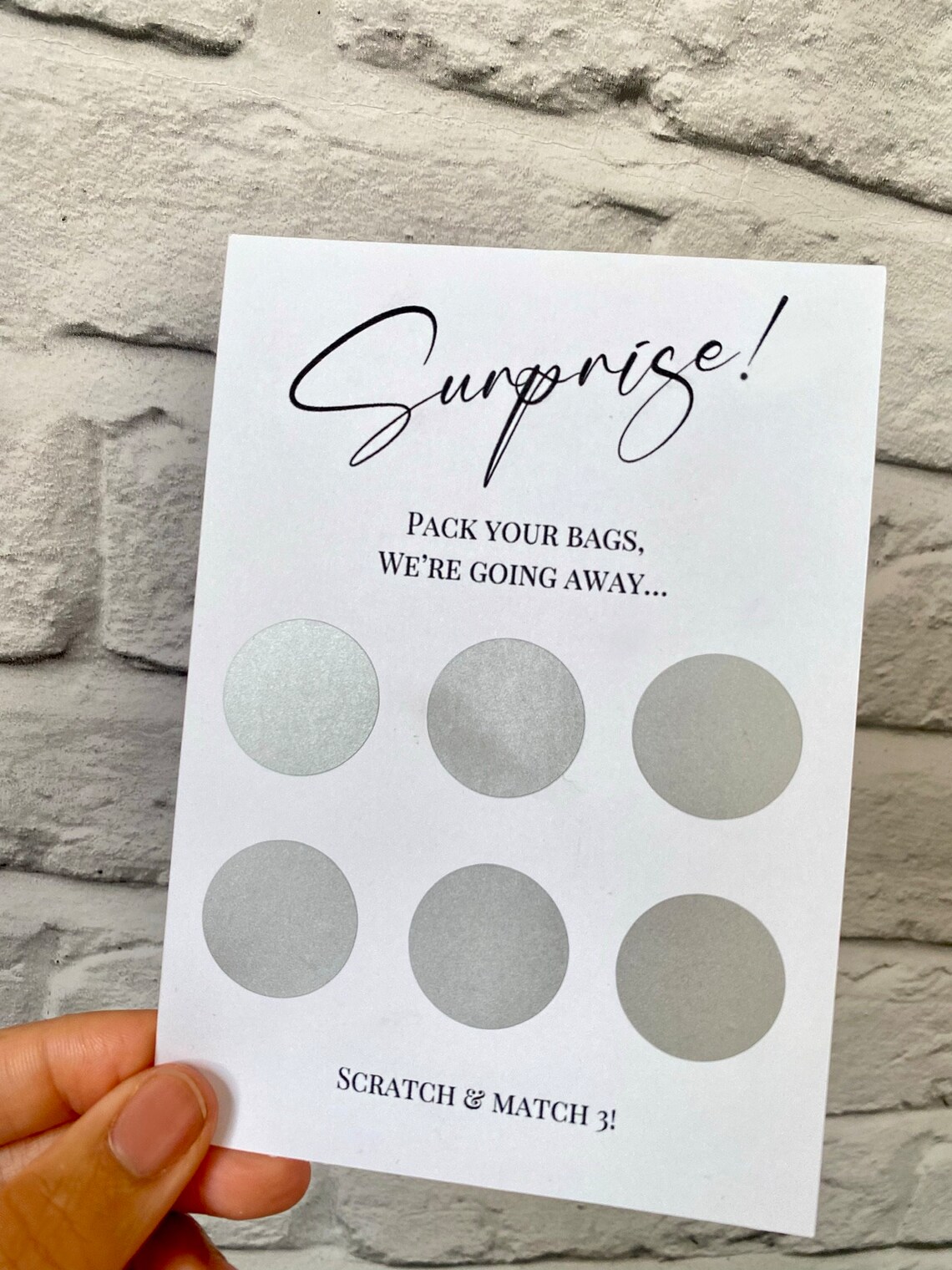 Surprise Scratch Card Gift Scratch Card Scratch to Reveal - Etsy UK